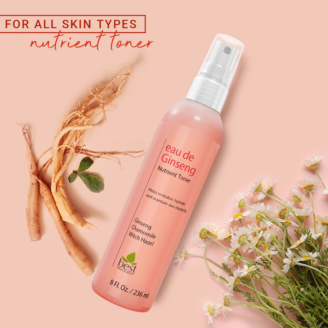 Eau De Ginseng Nutrient Toner – Best Face & Body